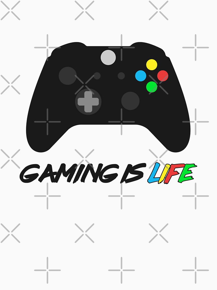 "Gaming is Life" T-shirt for Sale by Essenti4lgoods | Redbubble ...