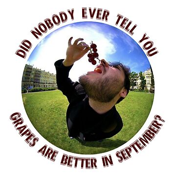 "grapes by james marriott lyrics " Sticker for Sale by increpeulous404 ...