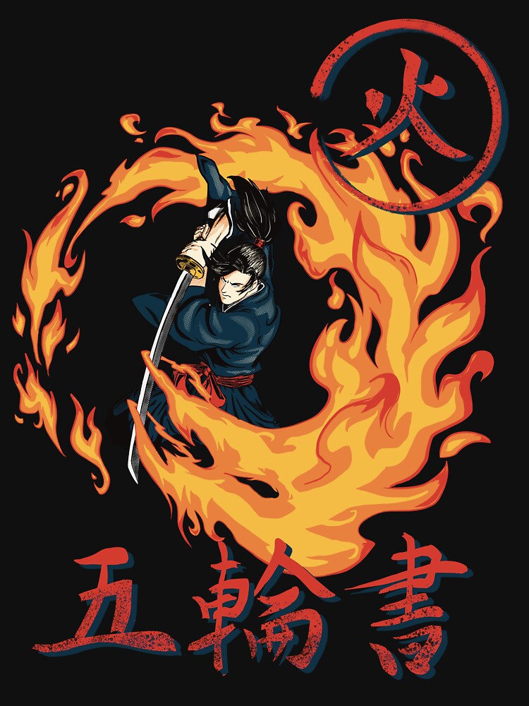 "Miyamoto Musashi The Book of Fire " Essential T-Shirt for Sale by ...