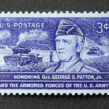 "1953 3¢ General George S. Patton, Jr. Postage Stamp" Photographic ...