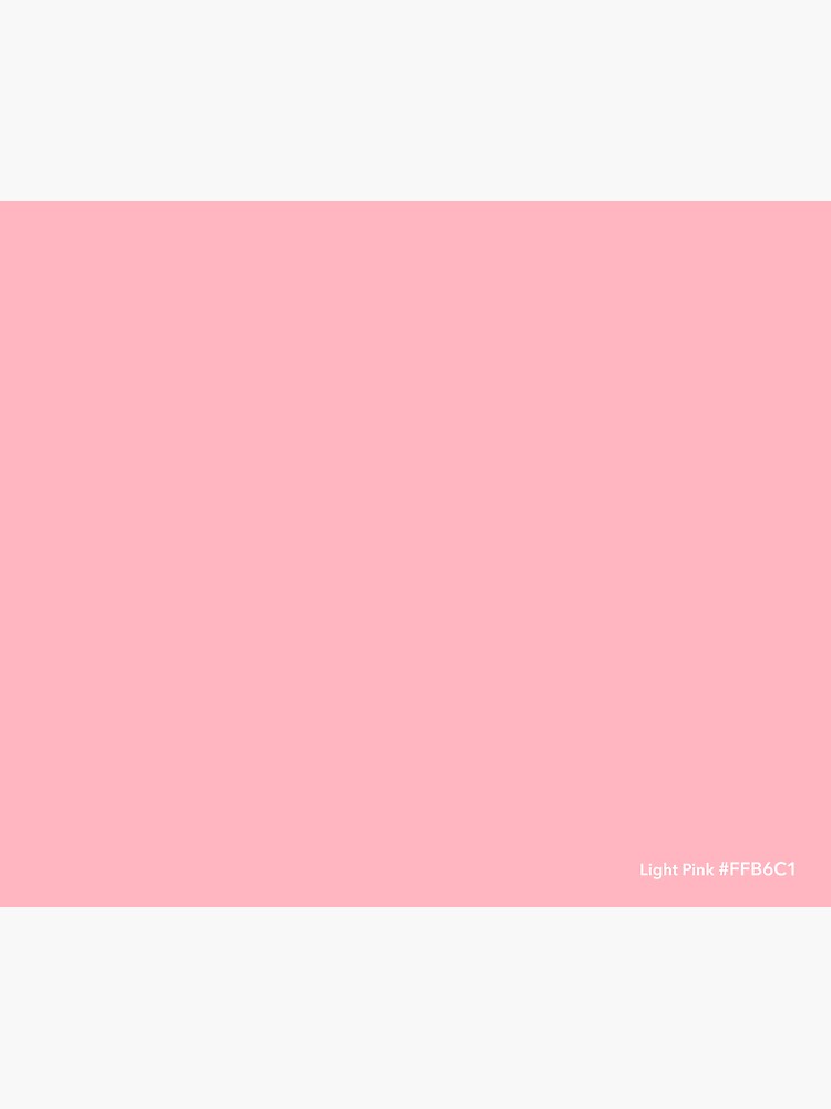 "HTML Colors - Light Pink #FFB6C1" Sticker for Sale by Yerpos | Redbubble