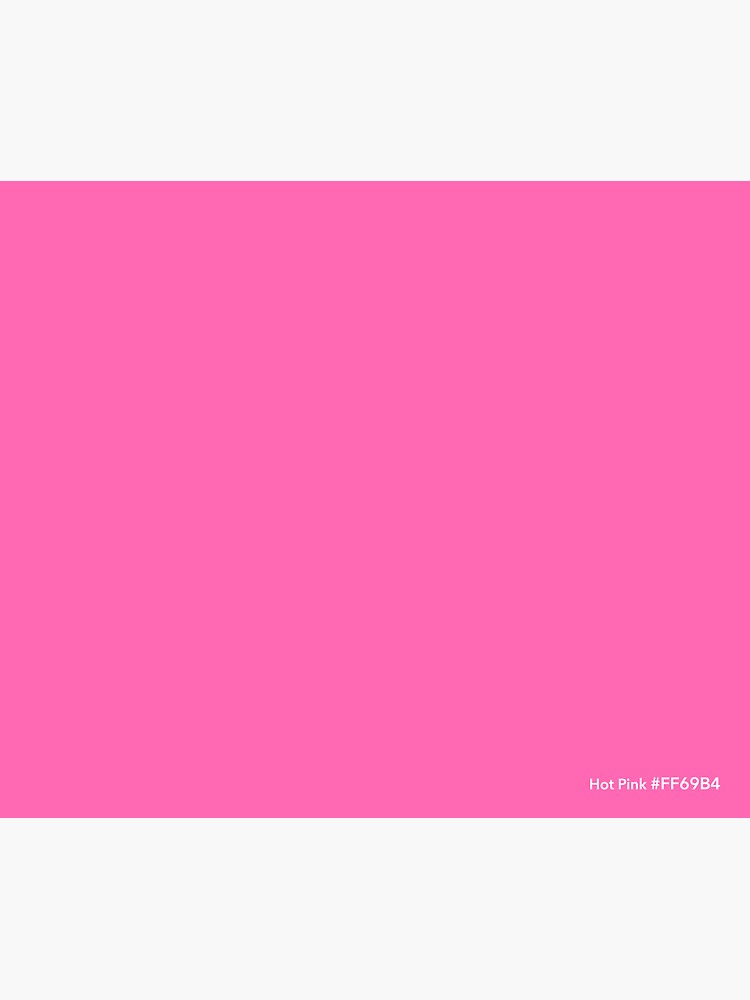 "HTML Colors - Hot Pink #FF69B4" Sticker for Sale by Yerpos | Redbubble