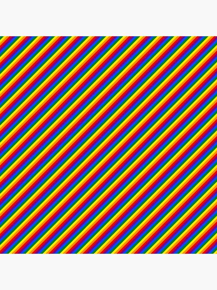 "Gay Pride Flag Candy Cane Diagonal Stripe" Sticker by podartist ...