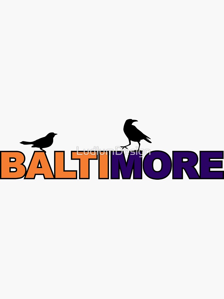 "Baltimore Birds" Sticker for Sale by LudlumDesign | Redbubble