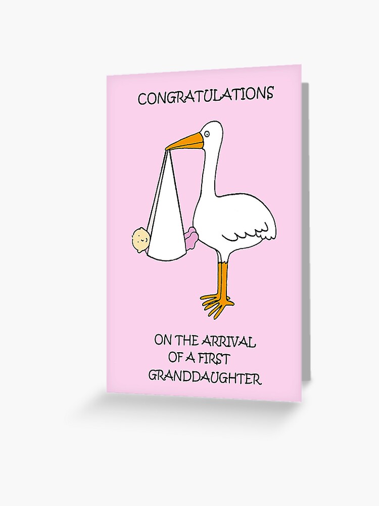 "Congratulations on Arrival of First Granddaughter" Greeting Card for ...
