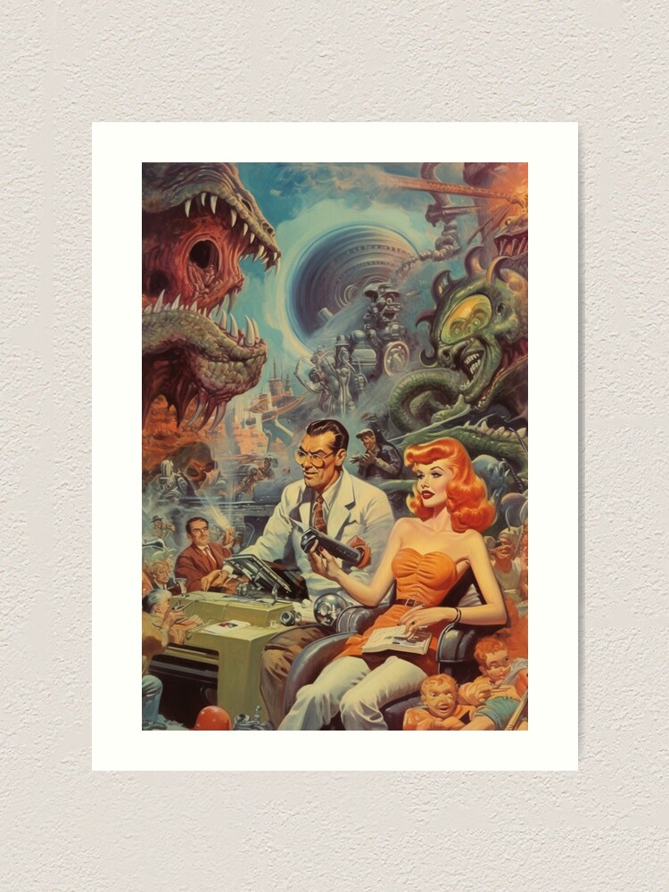 "Sci-Fi Horror Pulp Art: Unleashing Thrills and Chills in Captivating ...