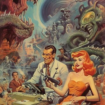 "Sci-Fi Horror Pulp Art: Unleashing Thrills and Chills in Captivating ...