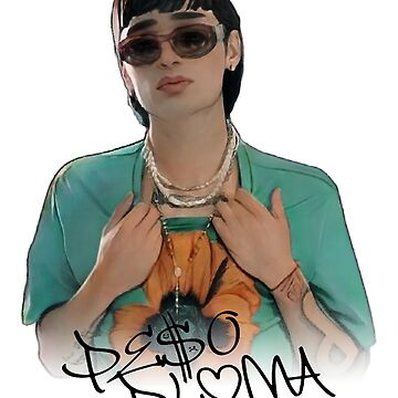 "Peso Pluma " Sticker for Sale by shopbknitcrazy | Redbubble