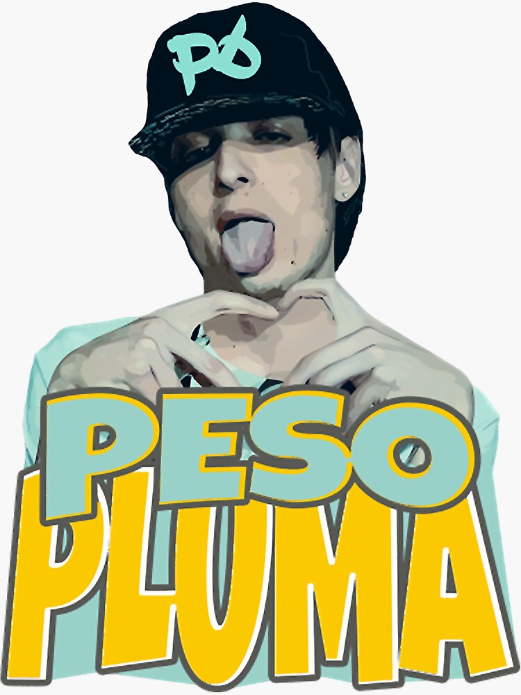 "Peso Pluma" Sticker for Sale by shopbknitcrazy | Redbubble