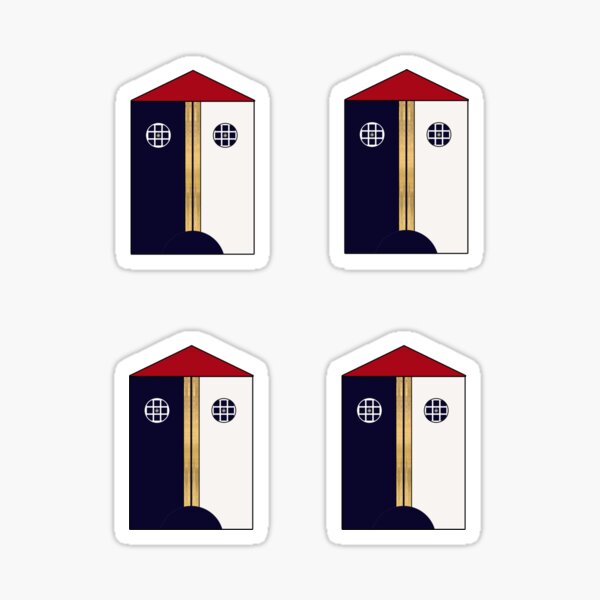 "Minimalist Tall Modern Houses" Sticker for Sale by ImperialLily ...