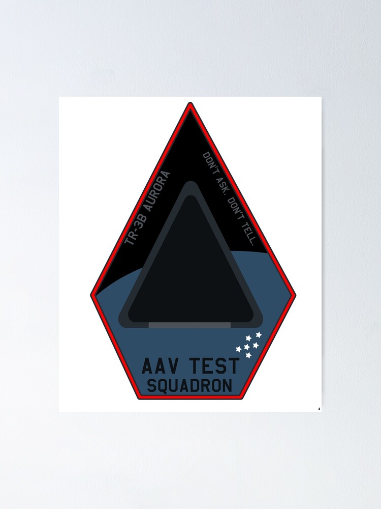 "TR-3B "Aurora" Spaceplane Black Triangle Fantasy Patch" Poster for ...
