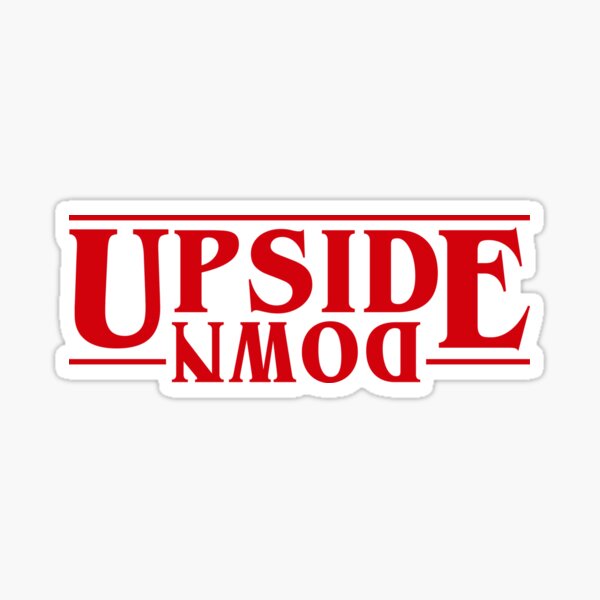 "Upside down" Sticker for Sale by irepoynter | Redbubble