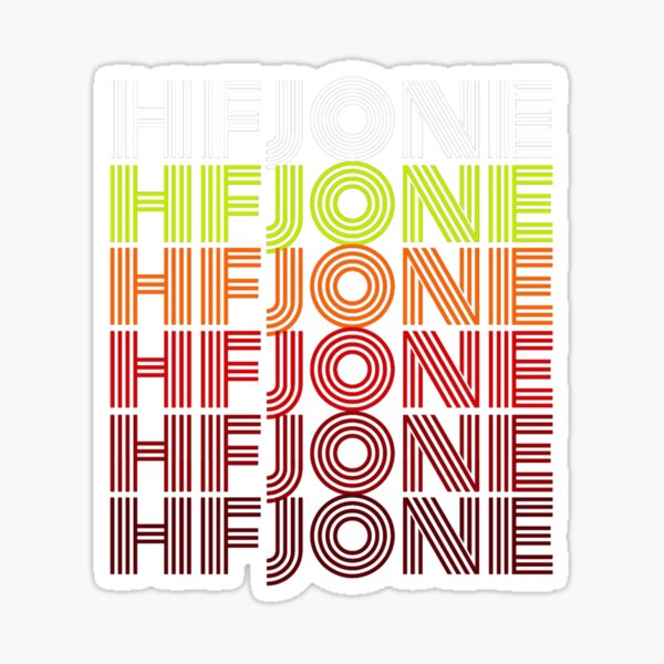 "Hfjone Vintage " Sticker for Sale by CalvinOOW | Redbubble