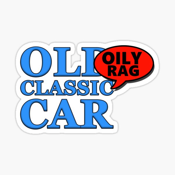 "OILY RAG (transparent background)" Sticker for Sale by OldClassicCar ...