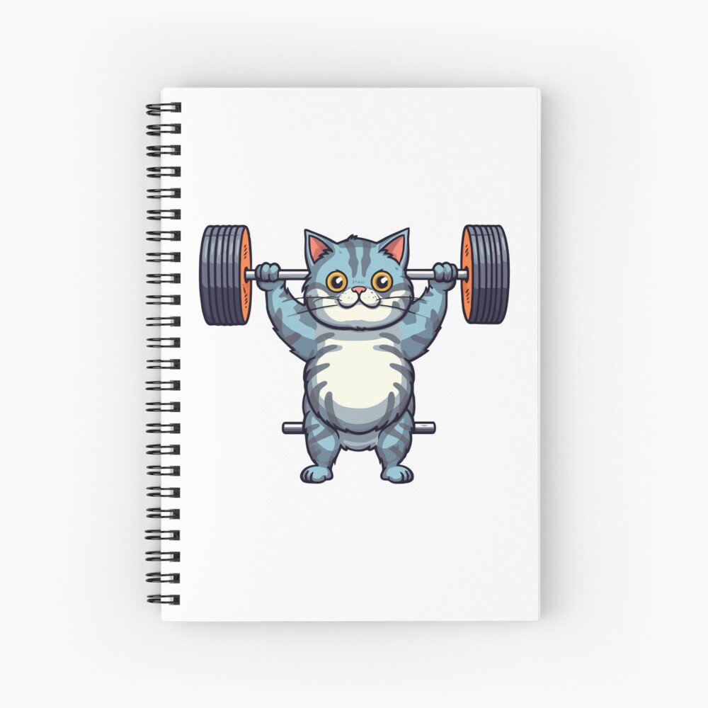 "Cat Workout" Sticker for Sale by Artwyz | Redbubble