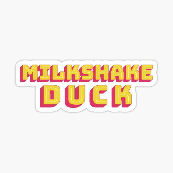 "Milkshake Duck" Sticker for Sale by caravantshirts | Redbubble