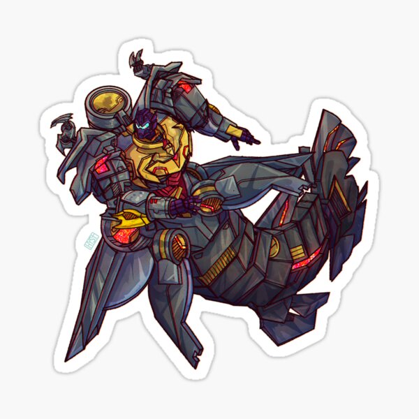 "Merformers- Indonesian Coelacanth Grimlock" Sticker for Sale by ...