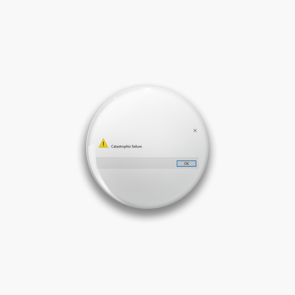"Catastrophic Failure Windows Computer Message Pop Up Installer Error ...