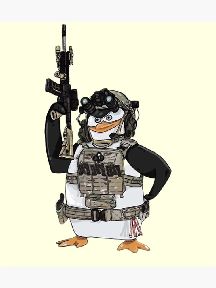 Penguin Soldier Figurine