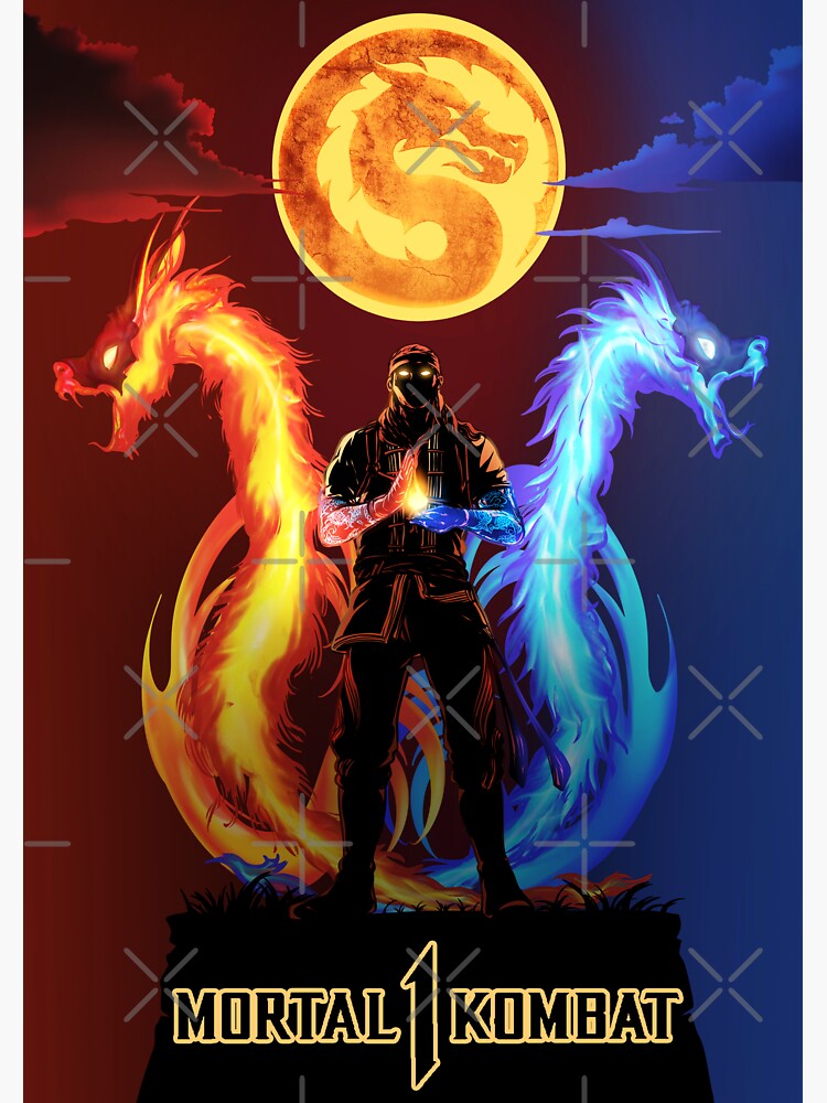 "MK12/ Mortal Kombat 1 Logo" Sticker for Sale by UTOPIAXD | Redbubble