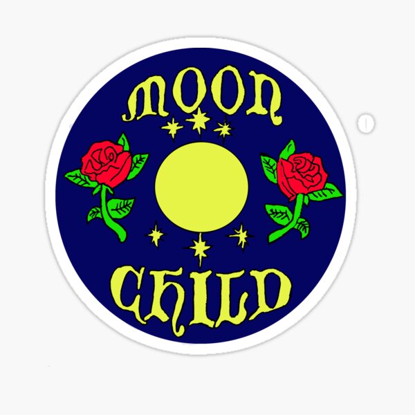 "moon child" Sticker for Sale by setathinks | Redbubble