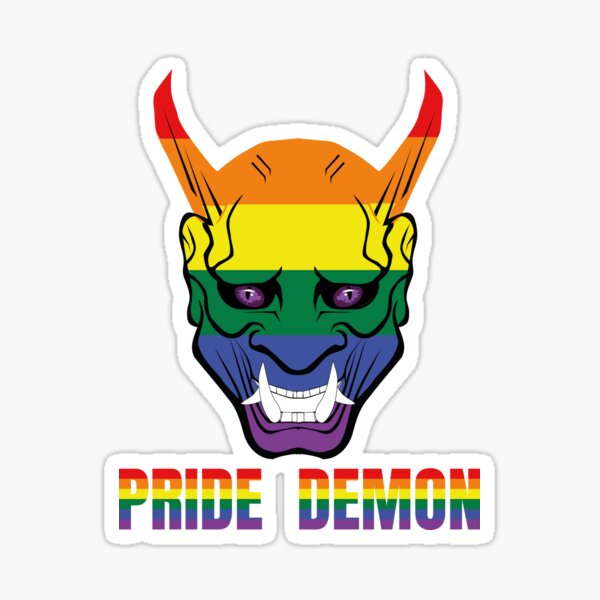 "PRIDE DEMON | PRIDE MONTH DEMON" Sticker for Sale by al21ex | Redbubble
