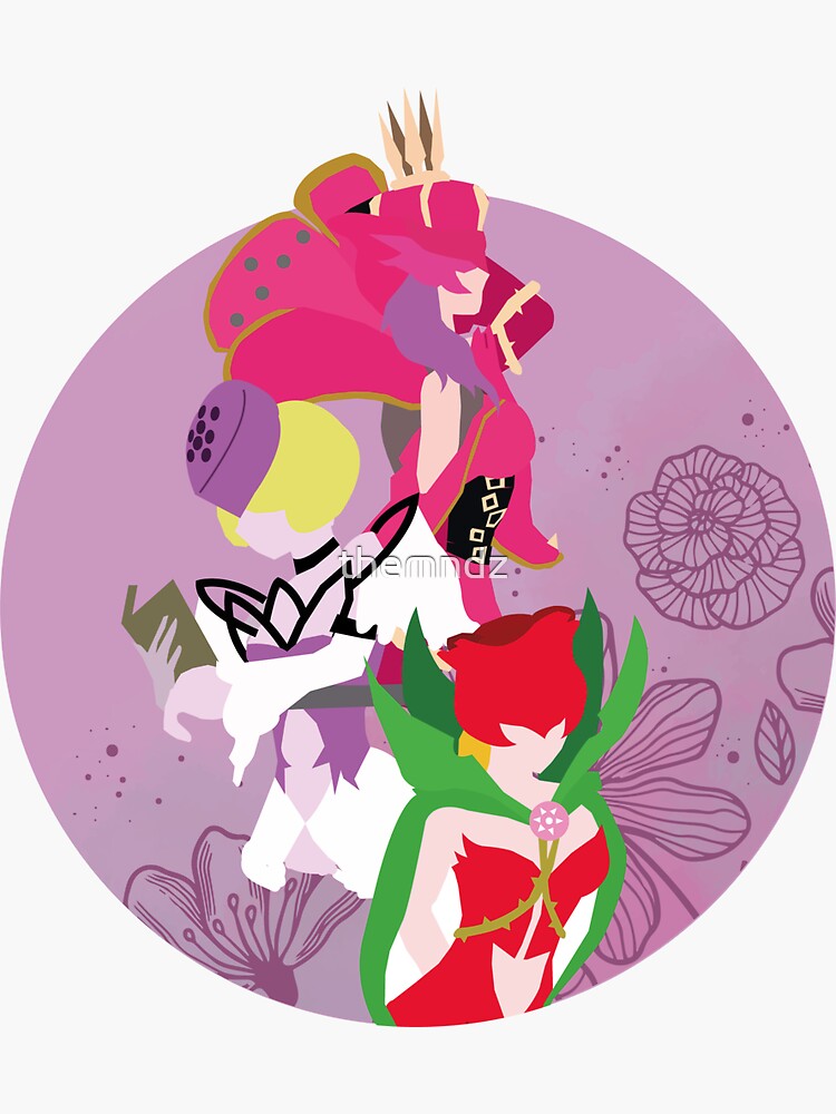 "digimon 3 flowers" Sticker for Sale by themndz | Redbubble