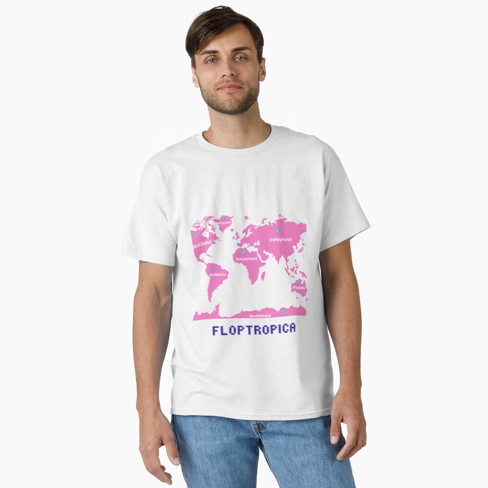 "Floptropica Map" Sticker for Sale by tranquillus | Redbubble