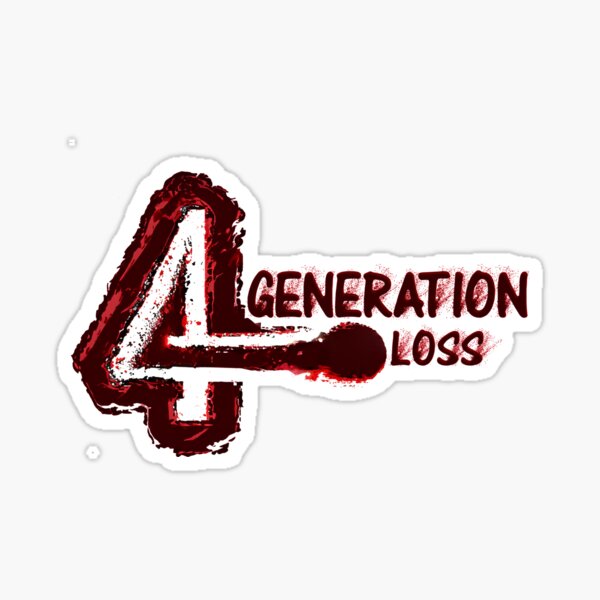 "Generation Loss" Sticker for Sale by Joker-81 | Redbubble