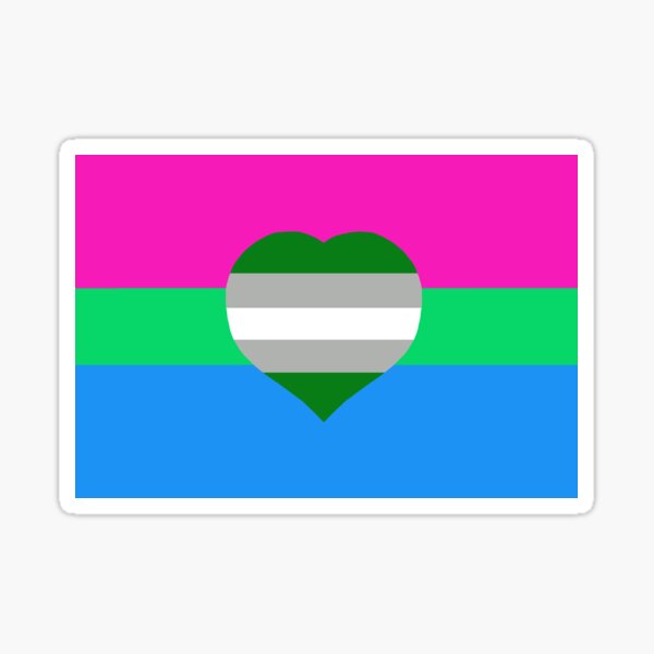 "Grayromantic Polysexual Flag" Sticker for Sale by SanguineDesigns ...