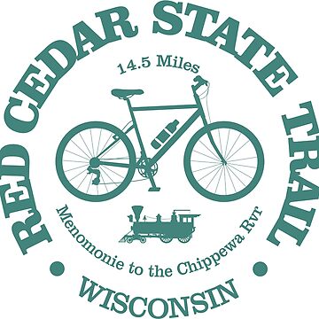 "Red Cedar State Trail (Cycling)" Sticker for Sale by curranmorgan ...