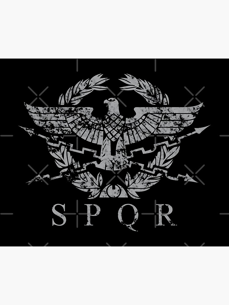 "Vintage Distressed SPQR The Roman Empire Emblem" Poster for Sale by ...