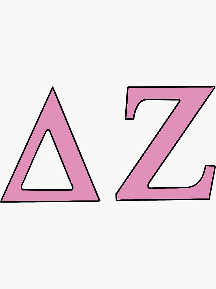 "Delta Zeta Greek Letters" Sticker for Sale by hunterjoy0413 | Redbubble