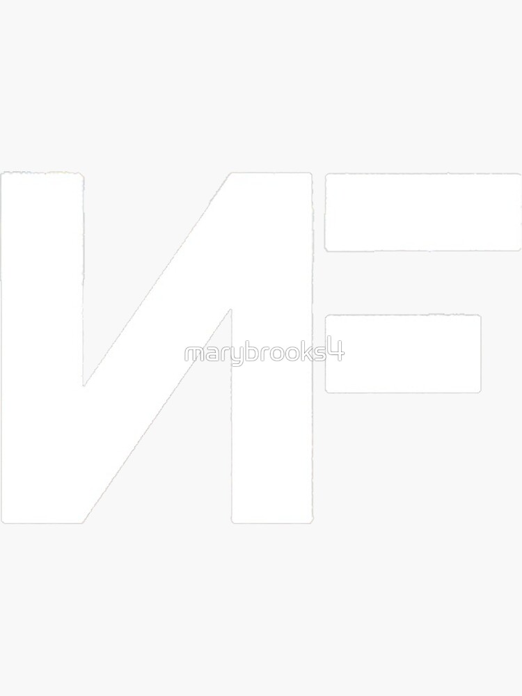 "NF" Sticker for Sale by marybrooks4 | Redbubble