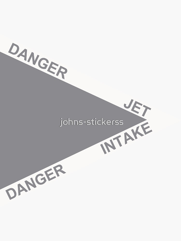 "Jet Intake Danger F35 Stealth Fighter Decal Fighter Plane Warning ...