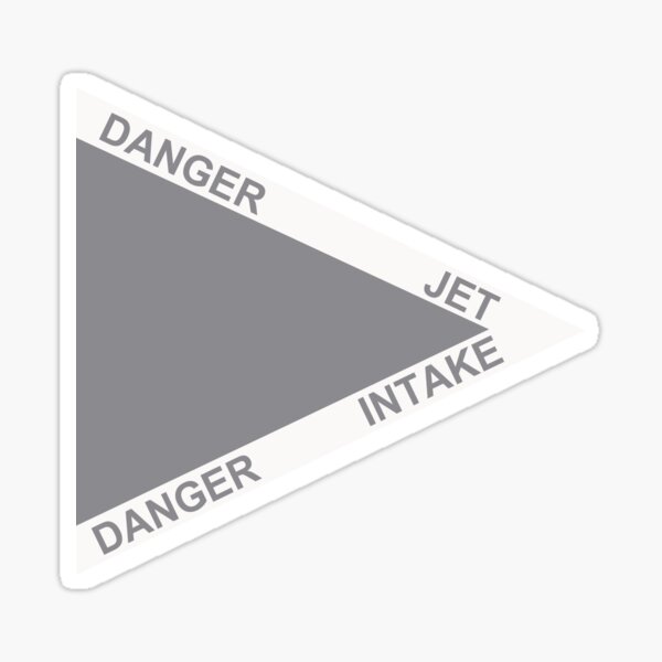 "Jet Intake Danger F35 Stealth Fighter Decal Fighter Plane Warning ...