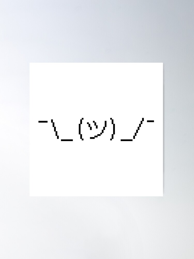 Shoulder Shrug Emoji Text