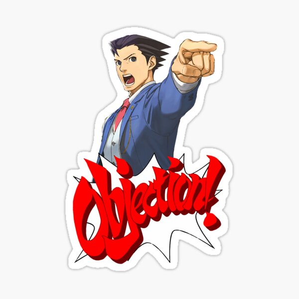 "Objection! " Sticker for Sale by Florenceook | Redbubble