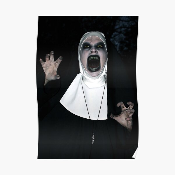 "Valak Screaming" Poster by Falln | Redbubble