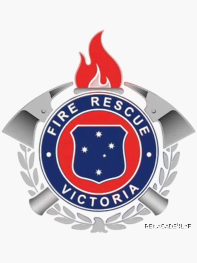 "Victoria Fire Rescue - Logo" Sticker for Sale by RENAGADE4LYF | Redbubble