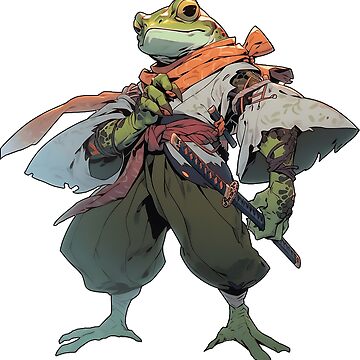 "Ninja Frog" Sticker by llalbin | Redbubble