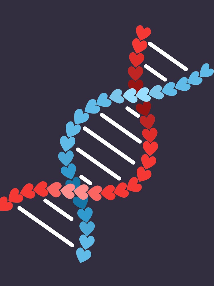 "DNA Love Genetic Valentine T Shirt " T-shirt for Sale by bucksworthy ...