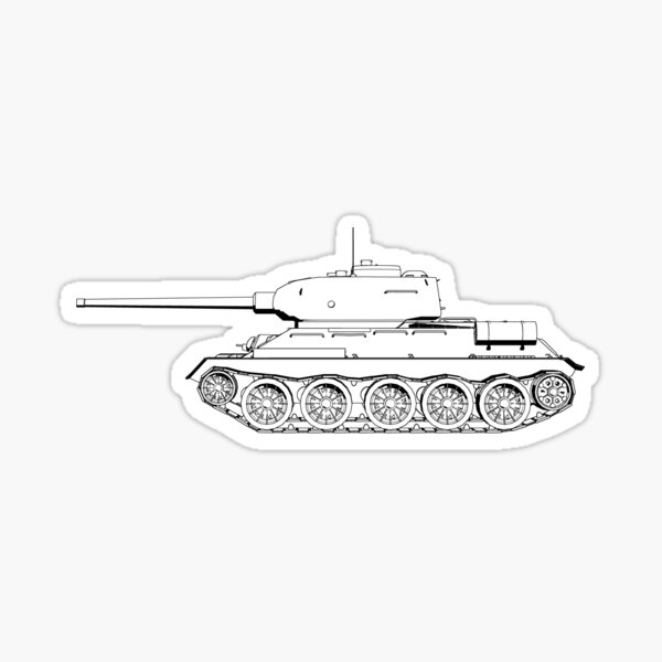 "T34-85,Soviet medium tank from ww2" Sticker for Sale by tiw52M | Redbubble