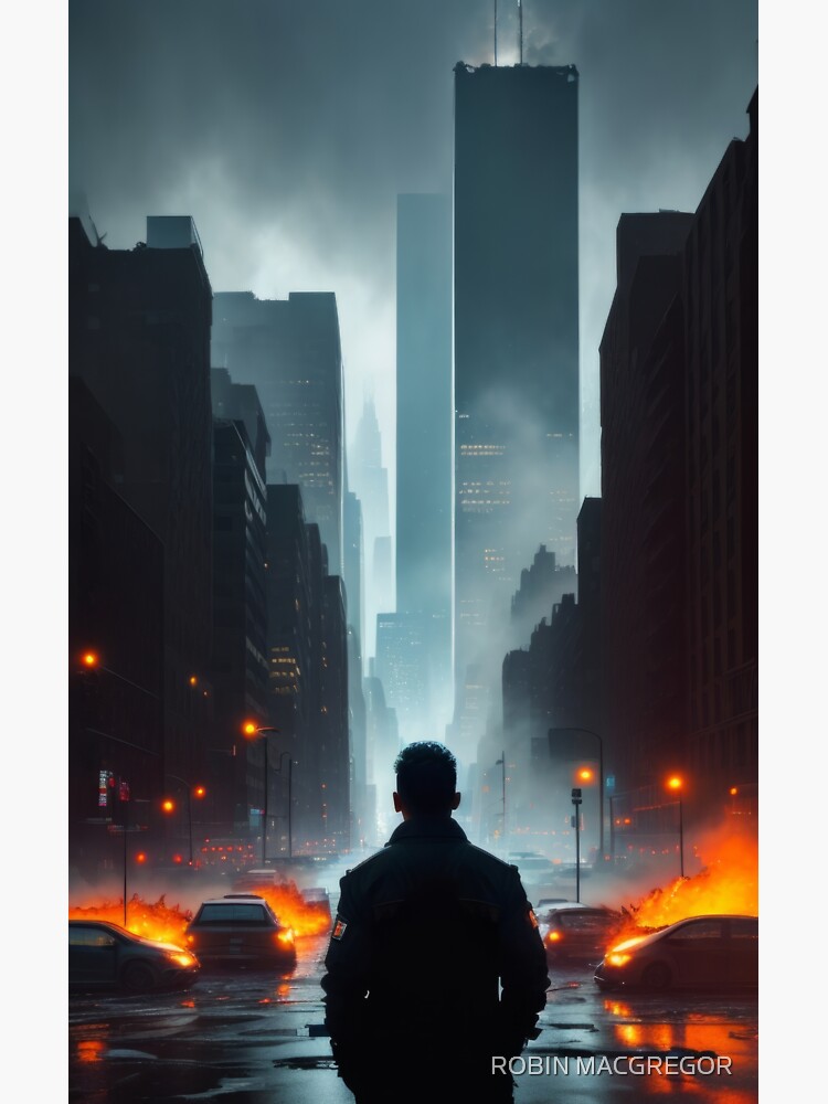 "The Last Humans - photoreal apocalyptic art" Sticker for Sale by ROBIN ...