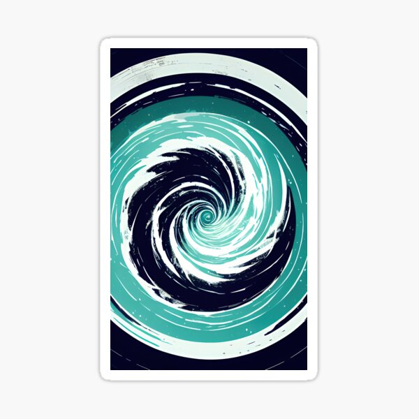 "Enigmatic Whirlpool" Sticker for Sale by Arkneer | Redbubble