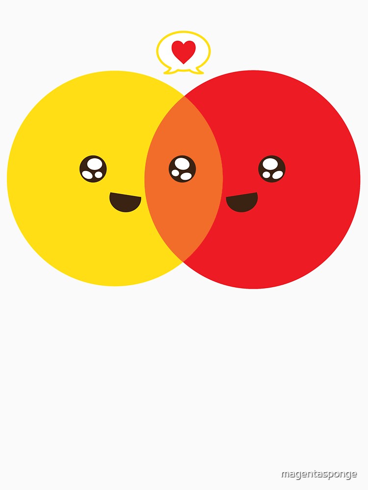 "Cute Colorful Valentines Day Venn Diagram" T-shirt for Sale by ...