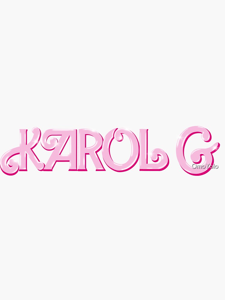 "Karol G Pink Logo 2023" Sticker for Sale by OmoYolo | Redbubble