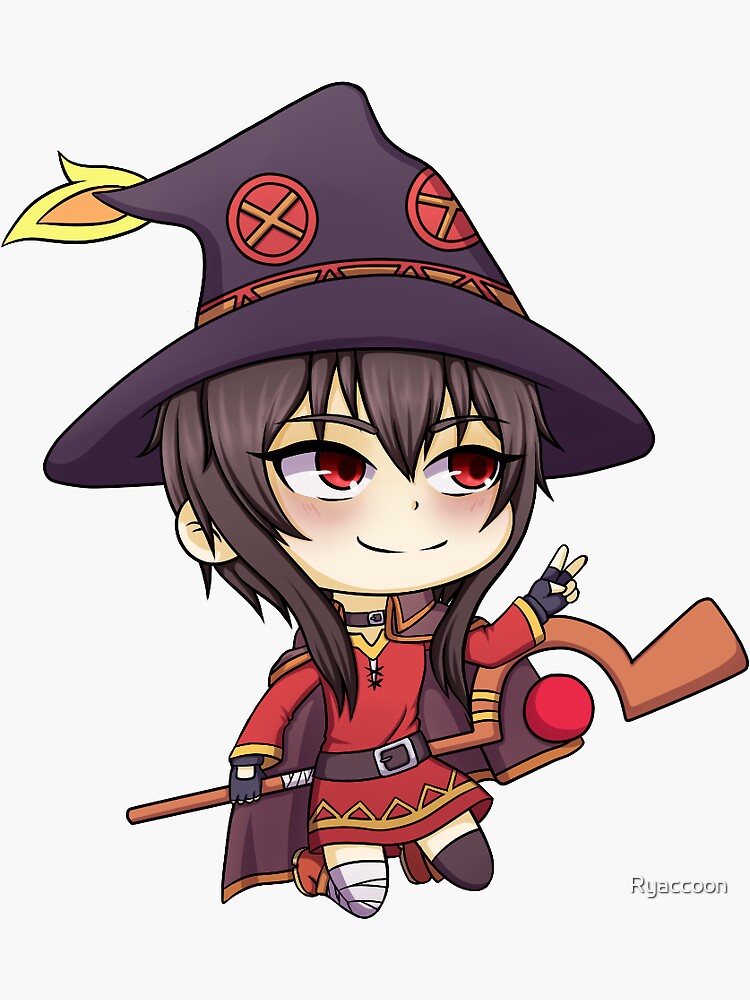 "Megumin" Sticker for Sale by Ryaccoon | Redbubble