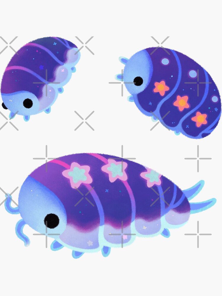 "Cloud isopod - Starry night" Sticker for Sale by pikaole | Redbubble