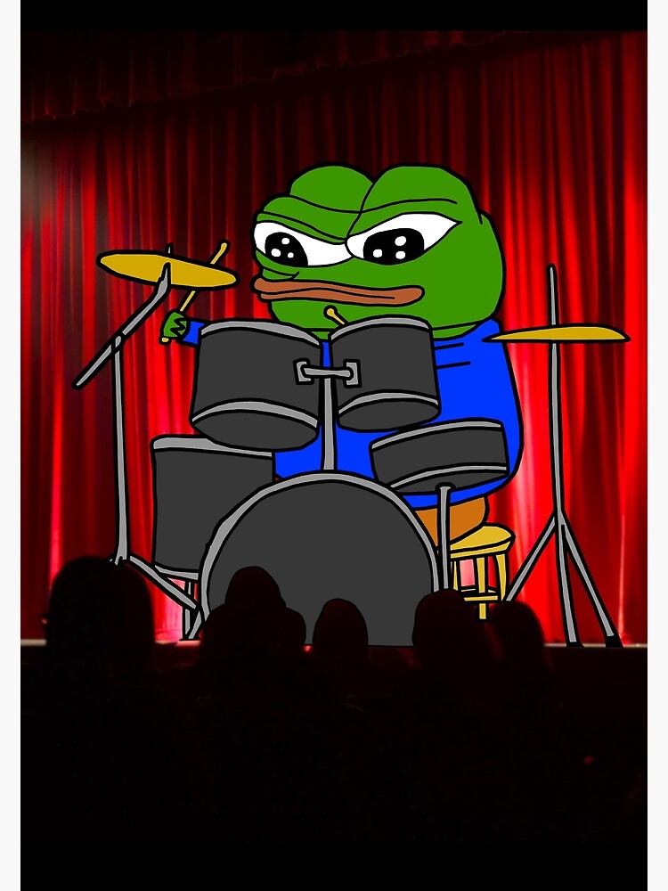 "Drummer Pepe Drumming Apu" Poster for Sale by Slav-Art | Redbubble